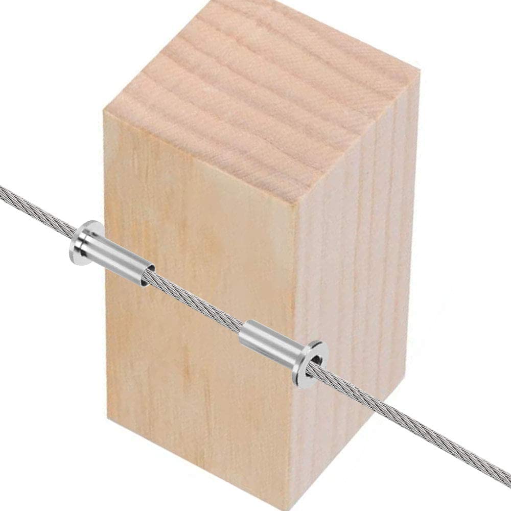 102 Pack T316 Marine Grade Cable Railing System Kit, Stainless Steel P ...